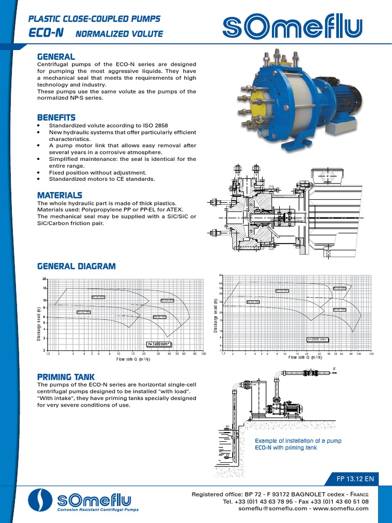 Someflu FP ECO-N EN | PDF | Pump | Fluid Dynamics