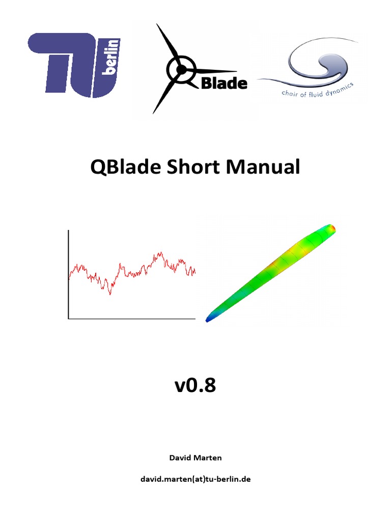 QBlade ShortManual v08 | PDF | Computing | Software
