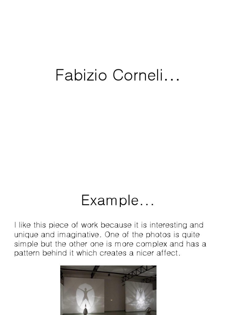 Fabizio Corneli | PDF | Shadow