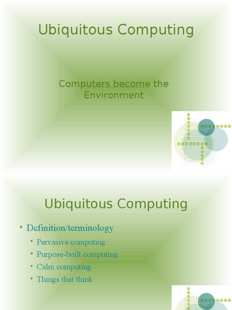 Ubiquitous Computing | PDF | Graphical User Interfaces | Computing