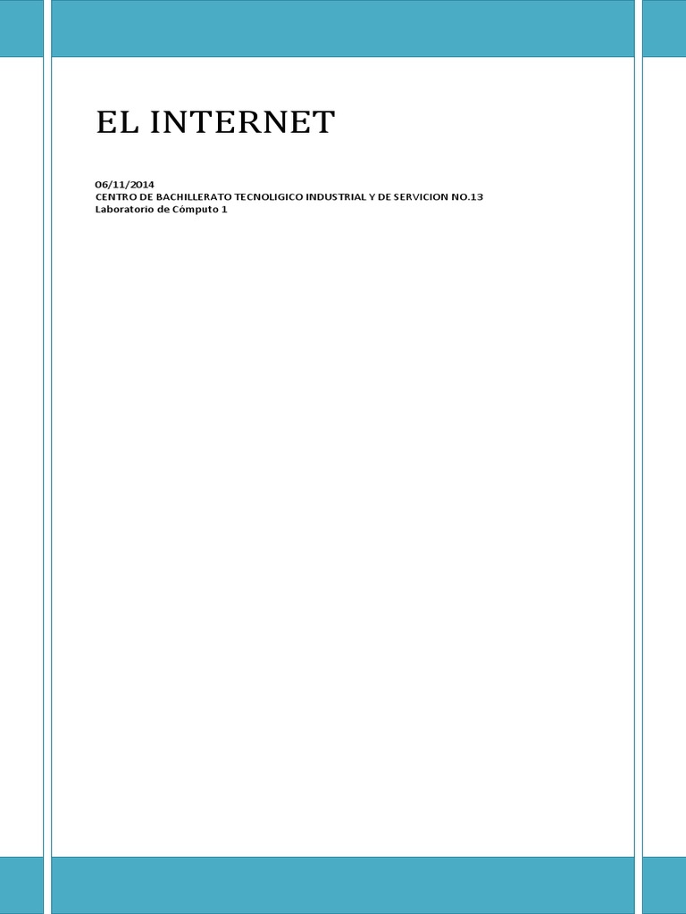 Fernandezgonzalezbn Actividad12b Elinternet Word | PDF | Internet | Red ...