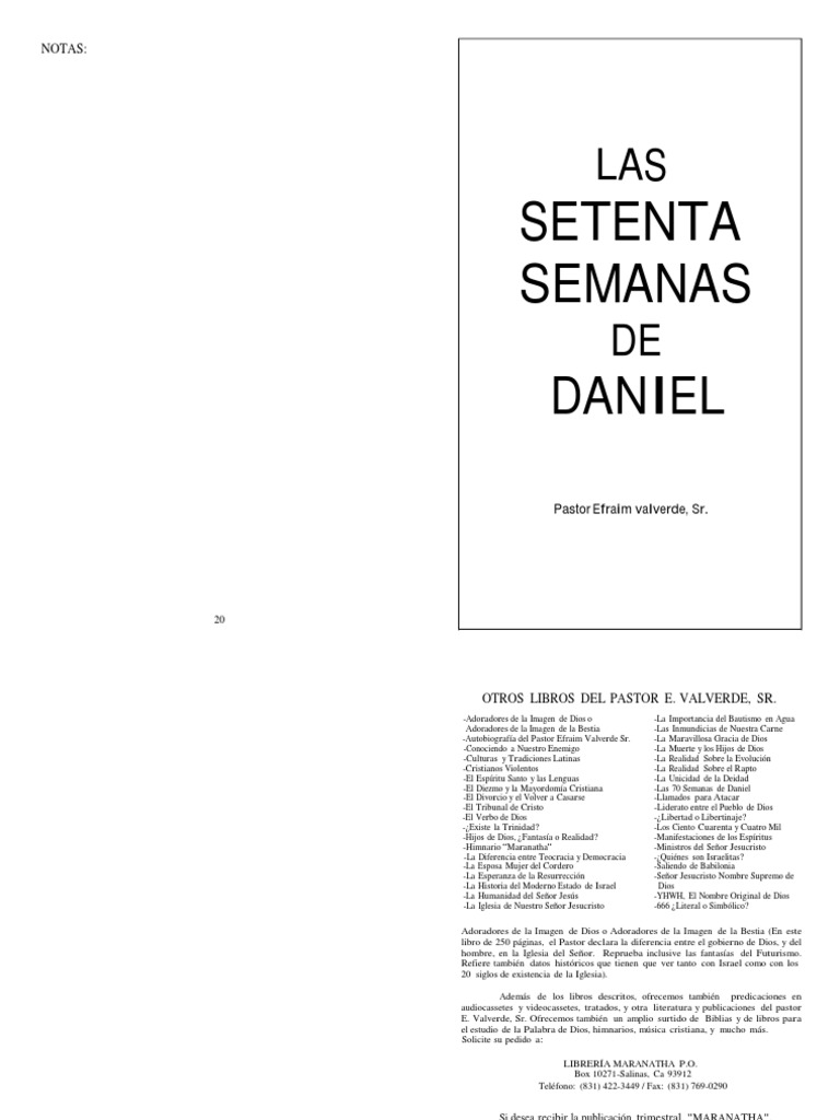 Setenta Semanas Libro 3 Edicion | PDF