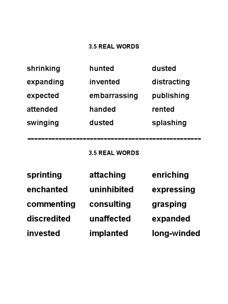 Wilson Reading Substep 3-5 | PDF