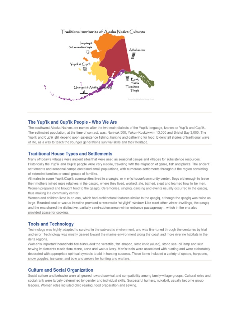 Yup'ik and Cup'ik Culture Overview | PDF | History