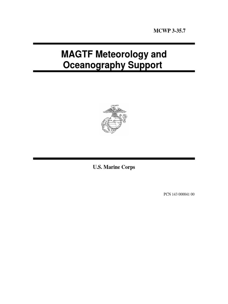 Usmc - MCWP 3-35.7 - ''Magtf Meteorology and Oceanography Support ...