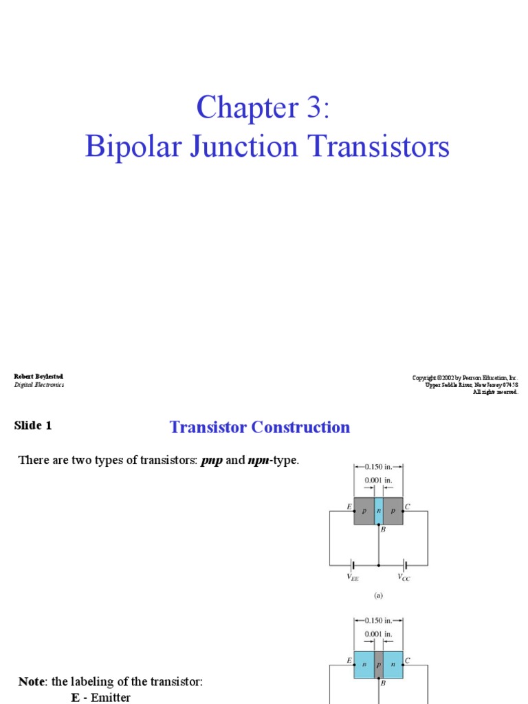 CH03 Transistor de Juntura Bipolar BJT | PDF | Bipolar Junction ...