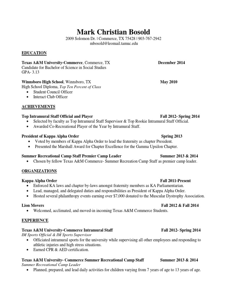 Christians Resume Perfect | PDF