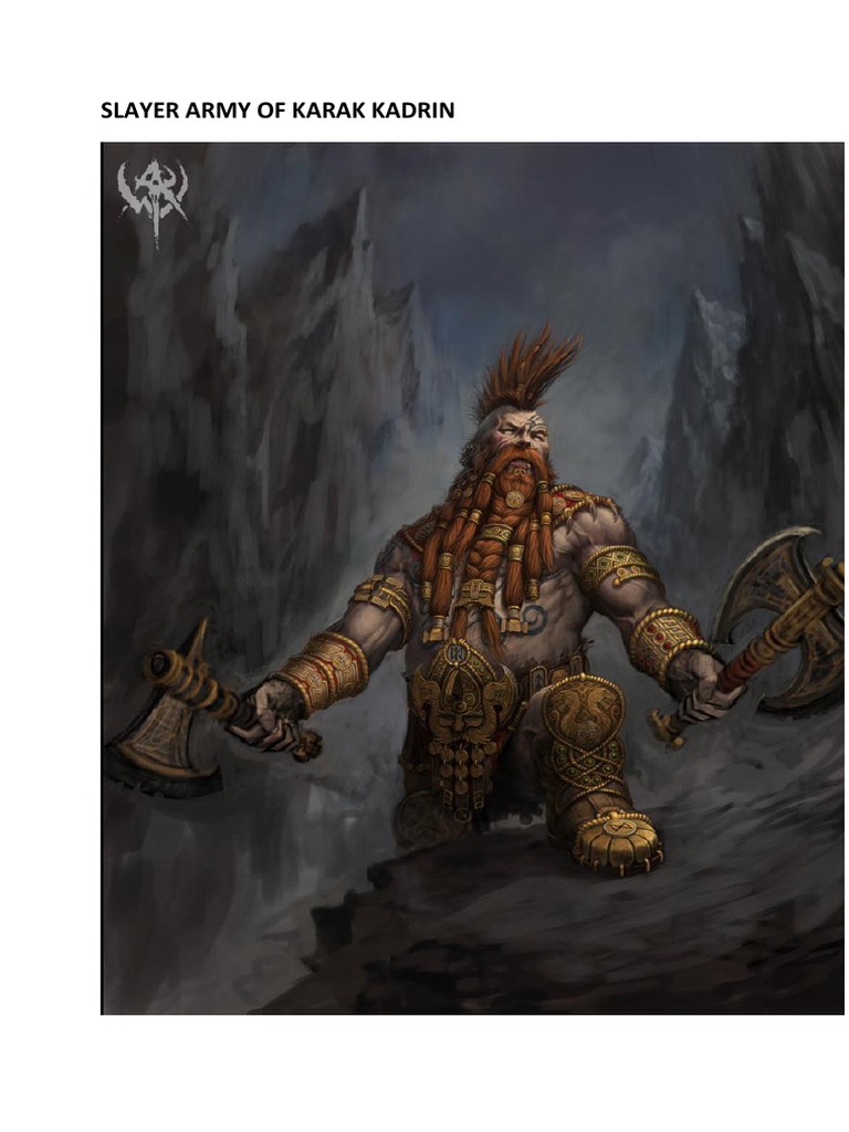 Slayer Army of Karak Kadrin | PDF | Fantasy Worlds | Fantasy