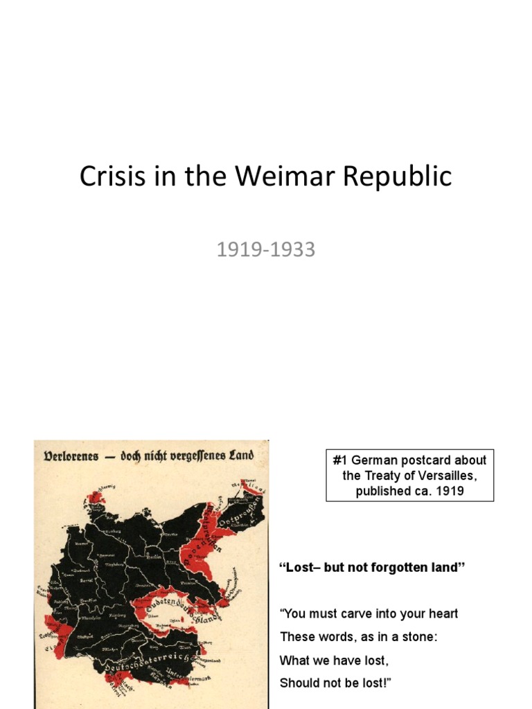 Interwar Weimar Republic | PDF | Weimar Republic | Hyperinflation In ...