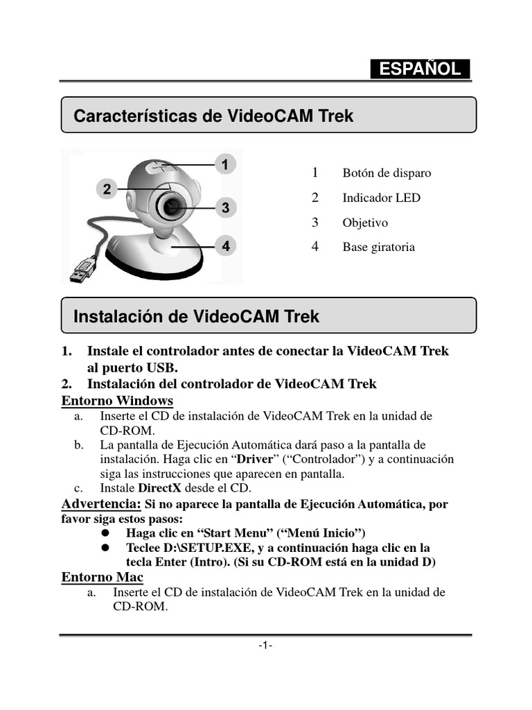 VideoCAM Trek Spain | PDF | Point and Click | Fotografía aérea