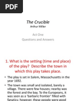 The Crucible Study Guide ANSWERS | PDF | Social Science | Religion ...