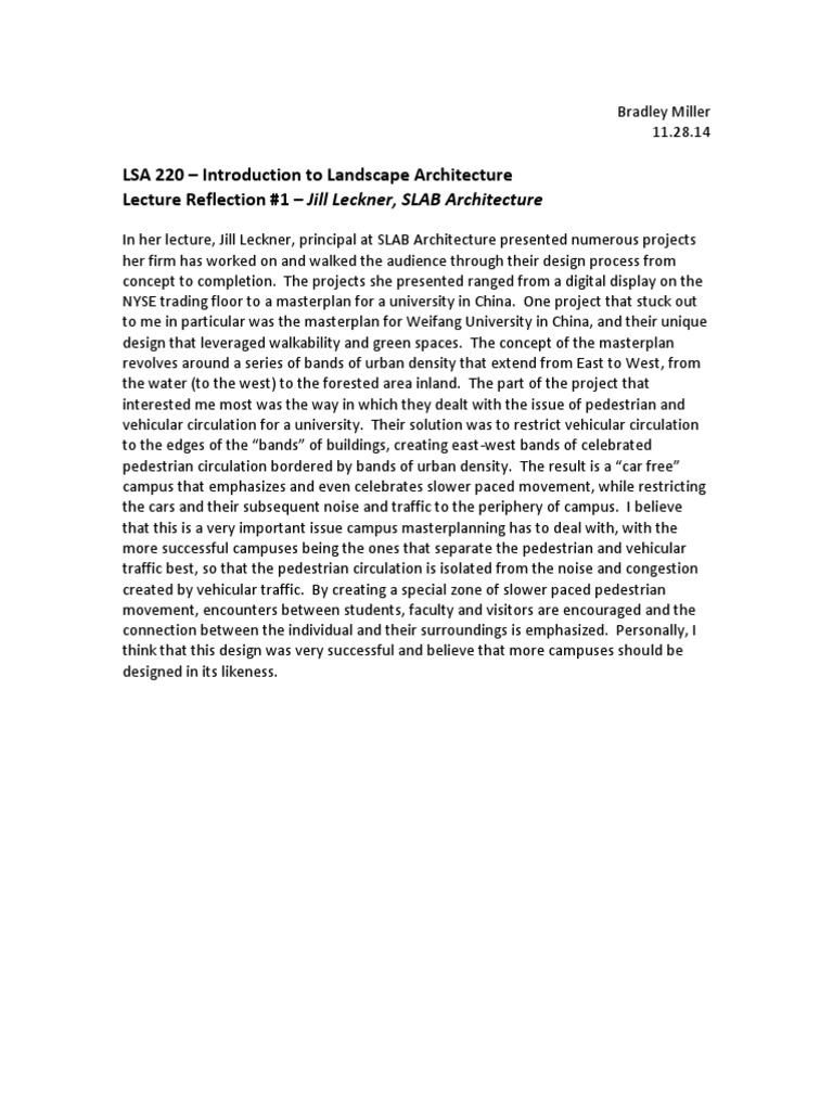 Campus Design: Pedestrian Focus | PDF