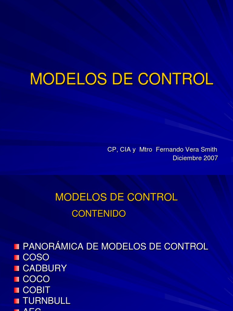 Modelos de Control Organizacional | PDF | Cobit | Planificación