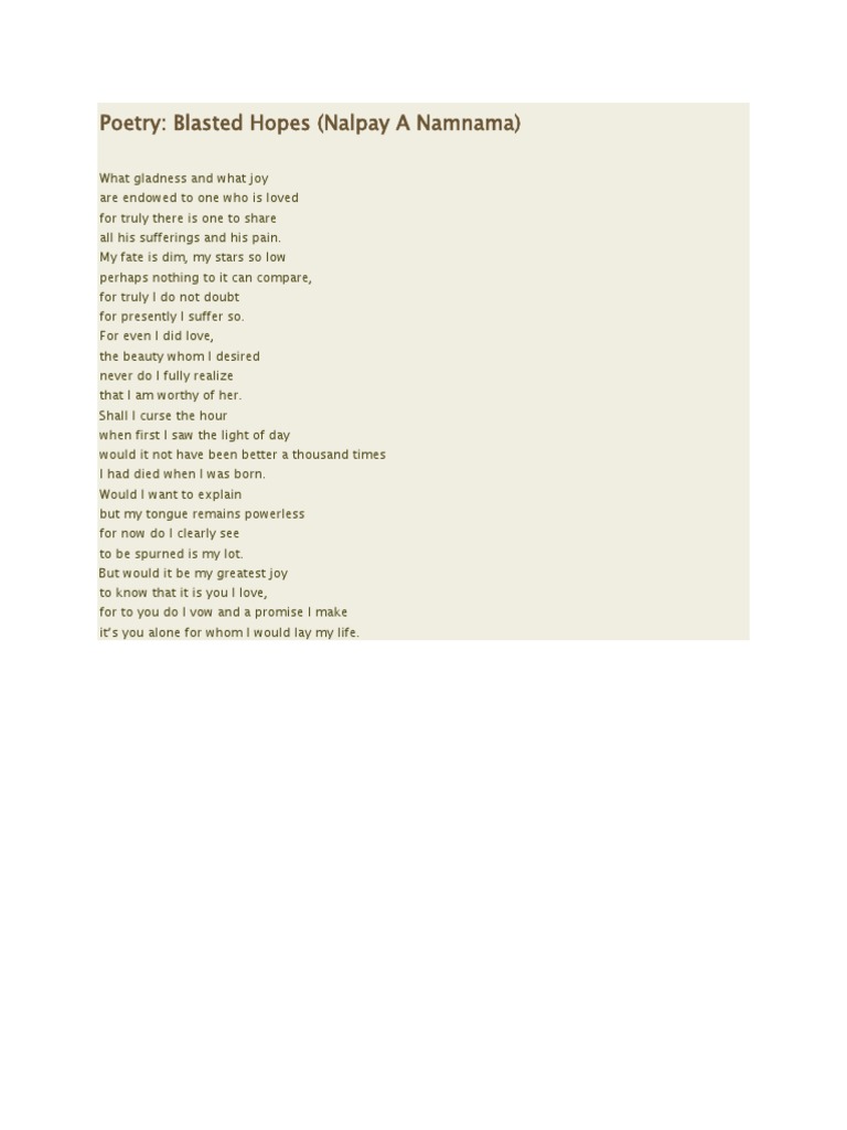 Nalpay A Namnama | PDF