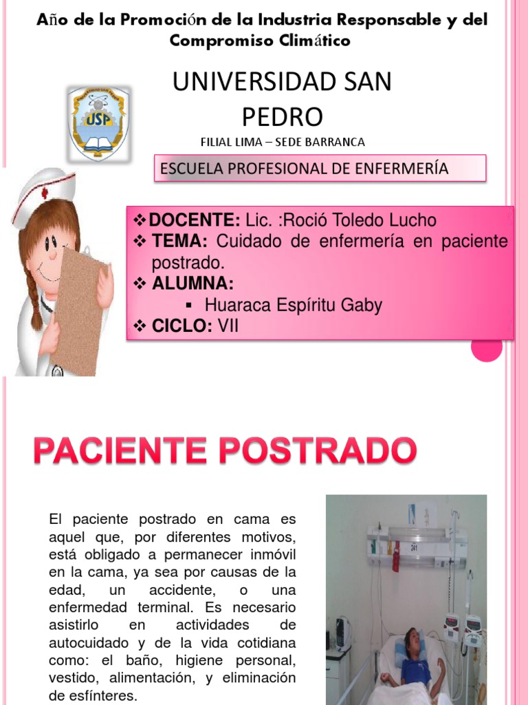 Cuidado en Paciente Postrado | PDF | Dieta | Nutrición