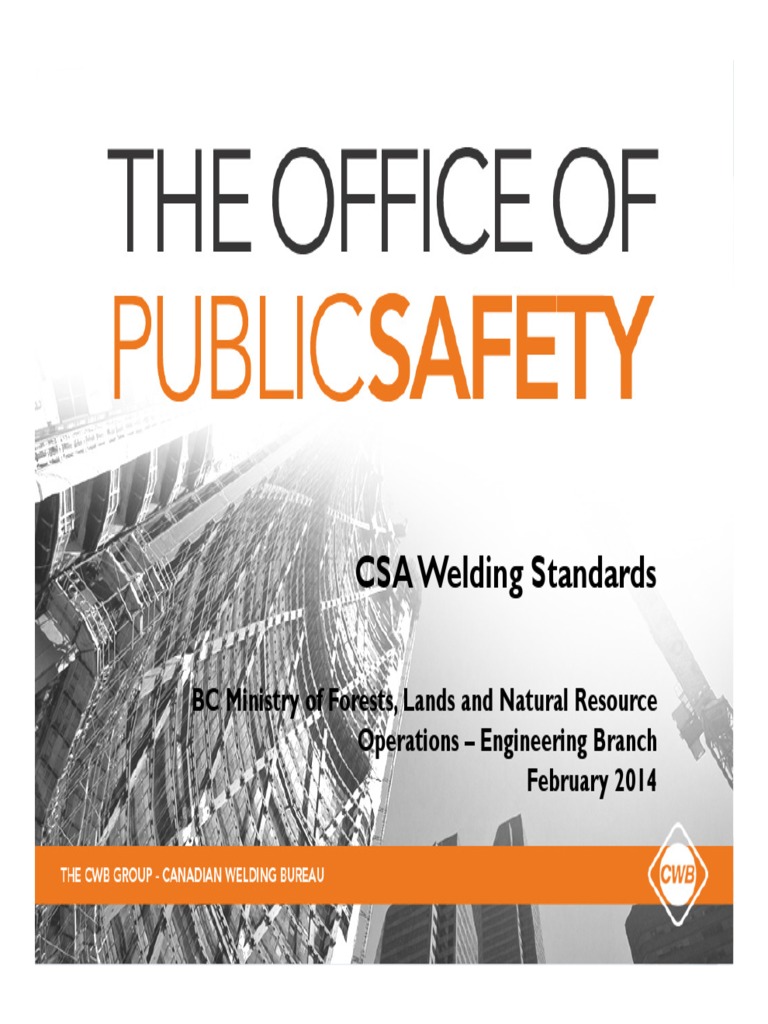 CSA Welding Certification Overview | PDF | Welding | Construction