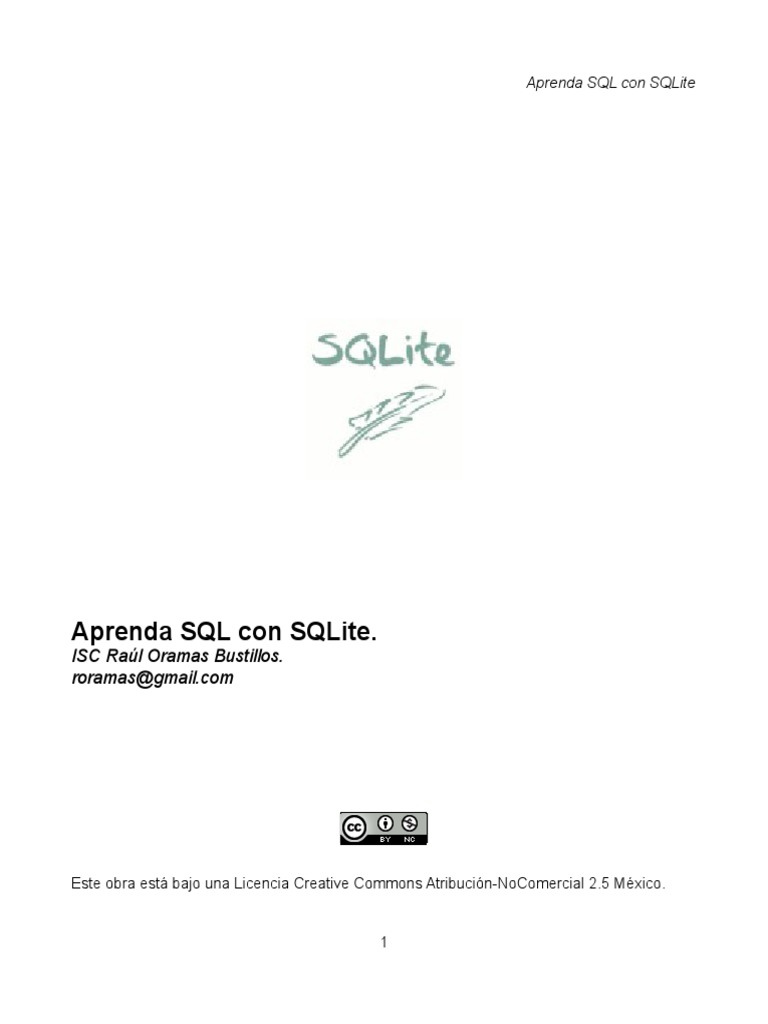 Aprenda SQL Con SQLite | PDF | SQL | Tabla (base de datos)