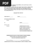 Motion To Recuse A Judge Template | PDF | Judicial Disqualification | Judge
