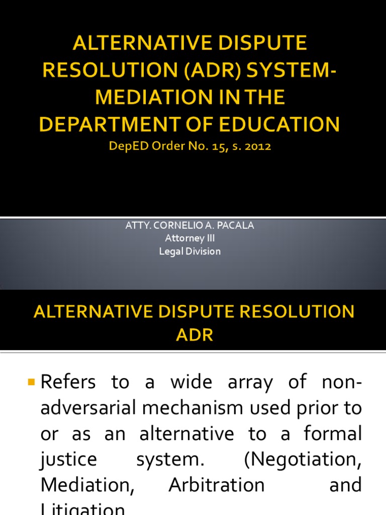 Mediation Guidelines Under RA 9262 | PDF | Mediation | Alternative ...