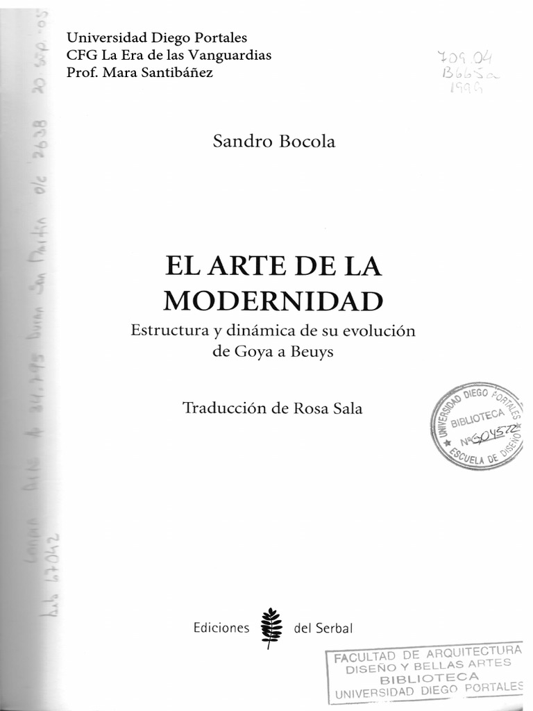 Sandro Bocola - El Arte de La Modernidad (Fragmento) | PDF