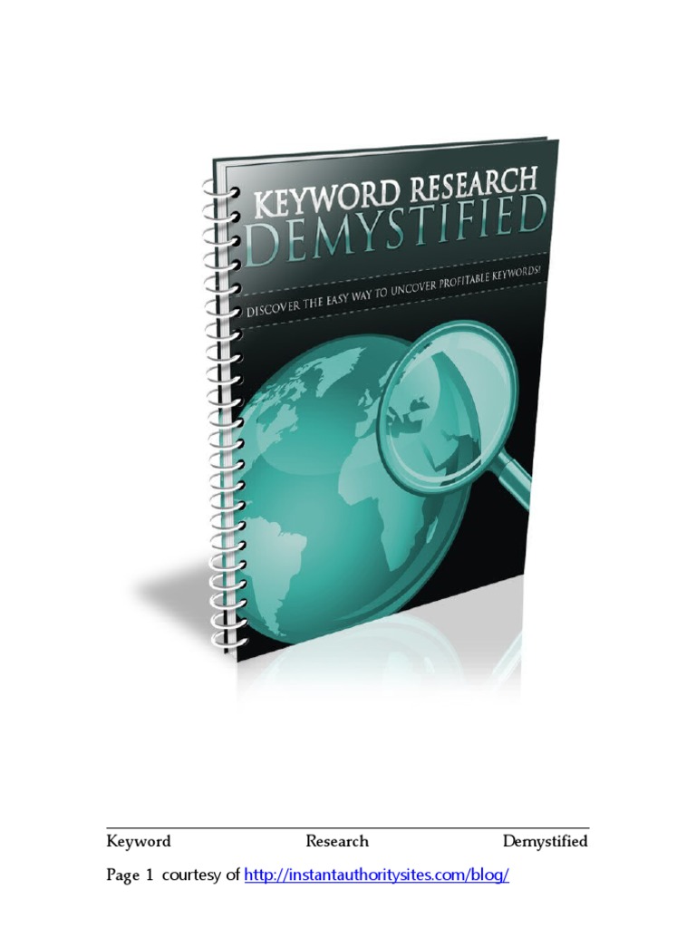 Keyword Research Demystified | PDF | Search Engine Optimization | Internet Search