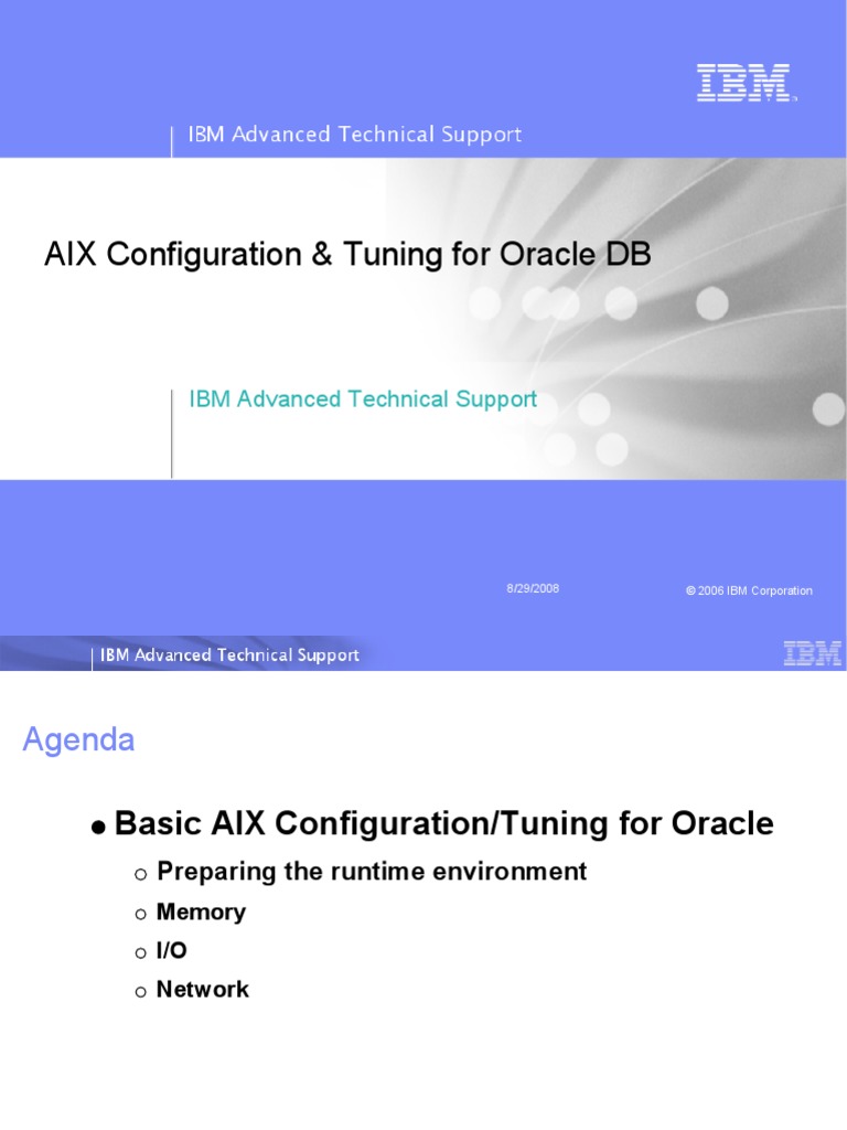 Aix Configuration And Tuning For Oracle Db Pdf Oracle Database File System 