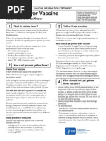 Yellow Fever Overview and Vaccination Guide | PDF | Yellow Fever | Vaccines
