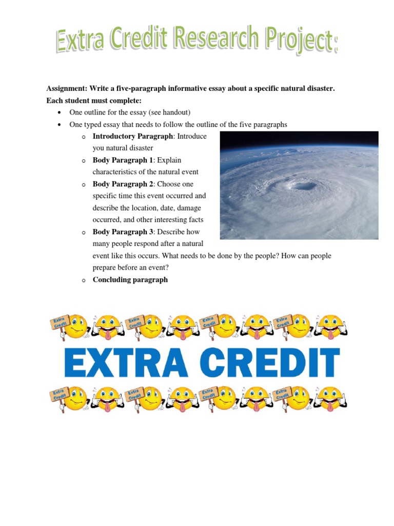 Natural Disaster Essay Assignment Guide | PDF | General Fiction