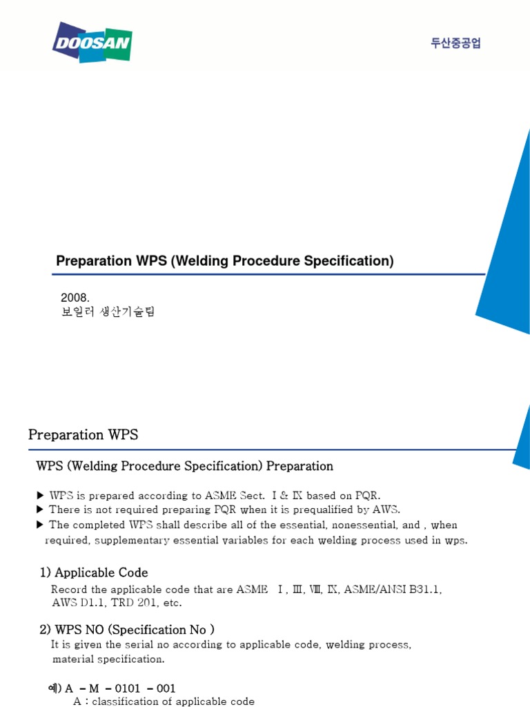 WPS Preparation Guidelines for Welding | PDF | Welding | Construction
