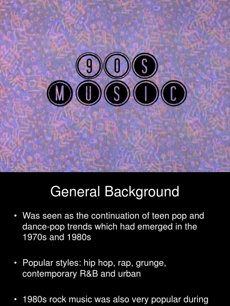 Music of The 90s | PDF | Rock Music | Hip Hop Music