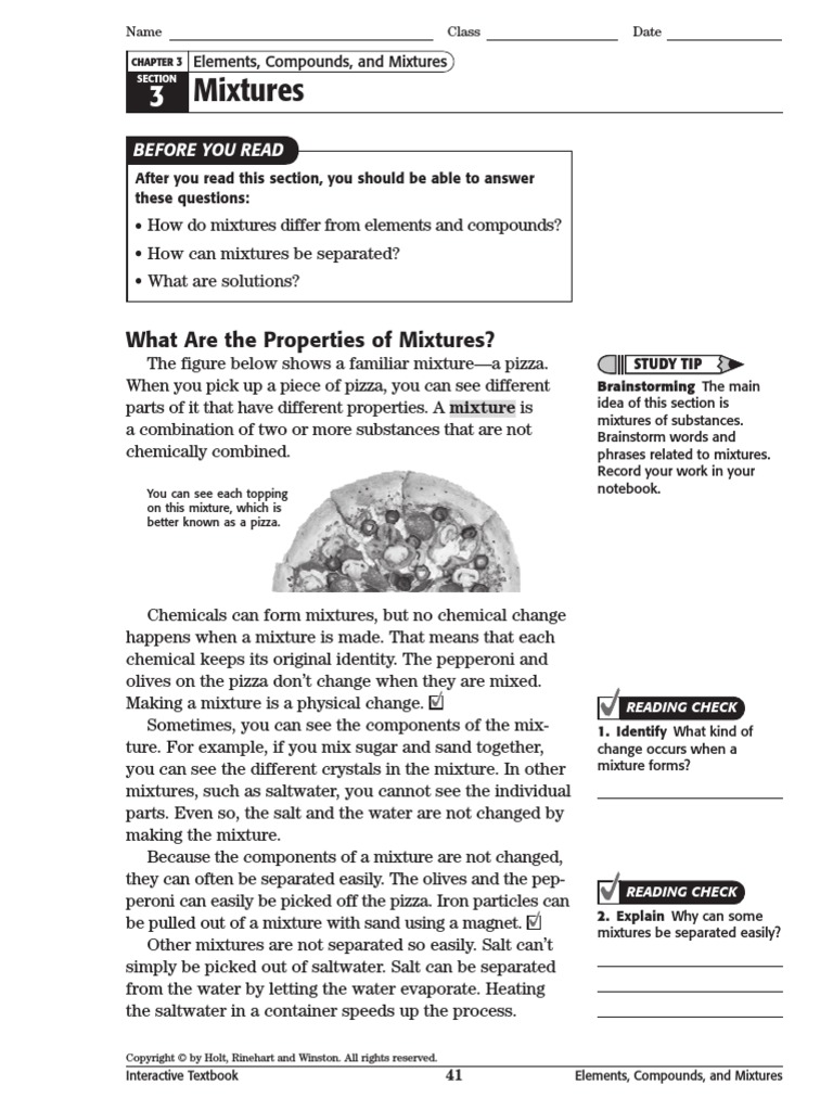 Interactive Textbook 3 PDF Mixtures3 3 | PDF | Solution | Solubility