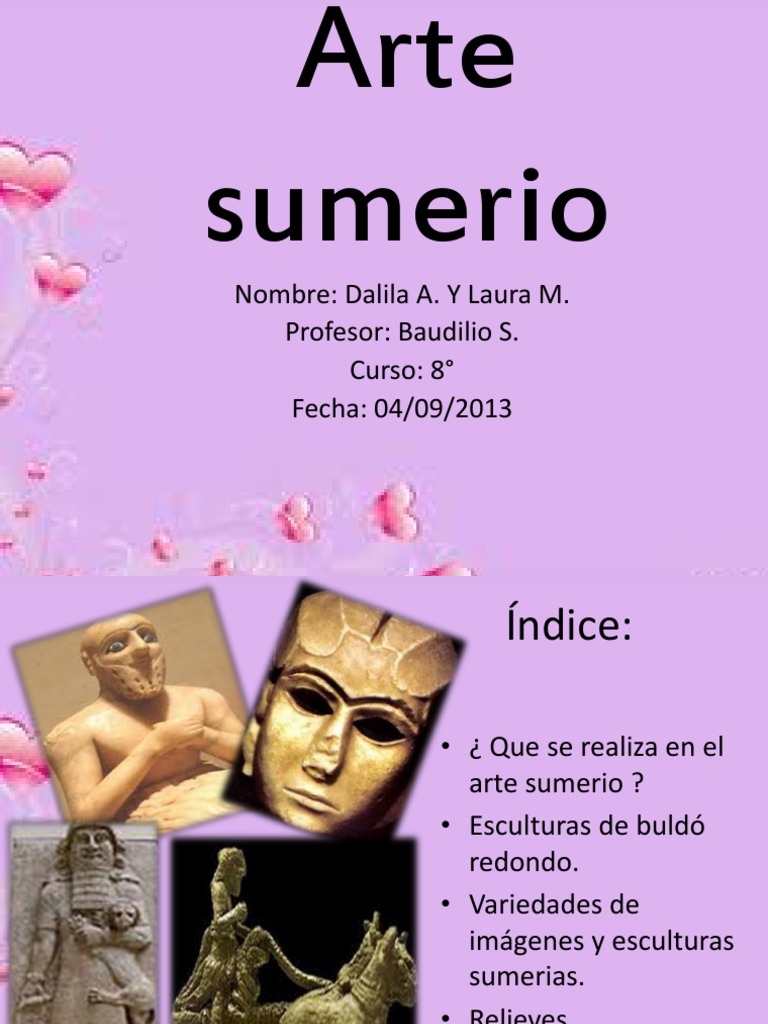 El arte sumerio: características de la escultura y los relieves | PDF ...