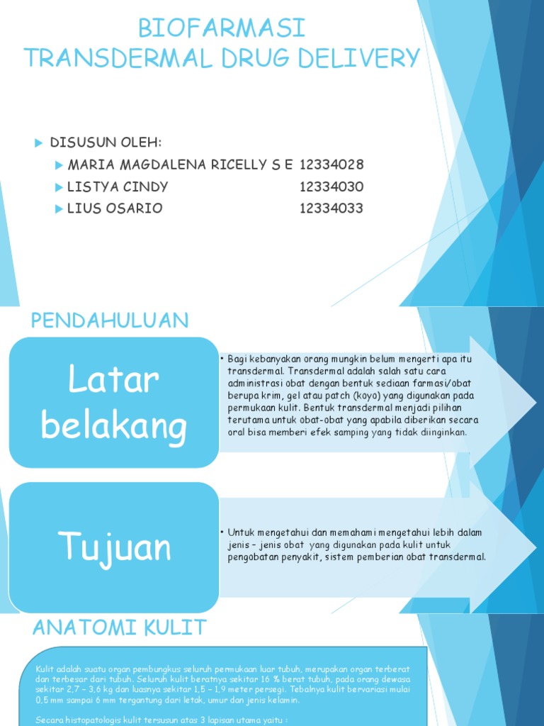 Transdermal Drug Delivery | PDF