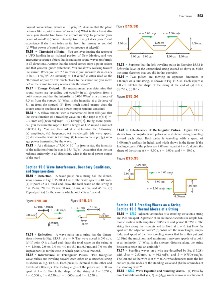 Physics I Problems PDF | PDF | Waves | Experimental Physics