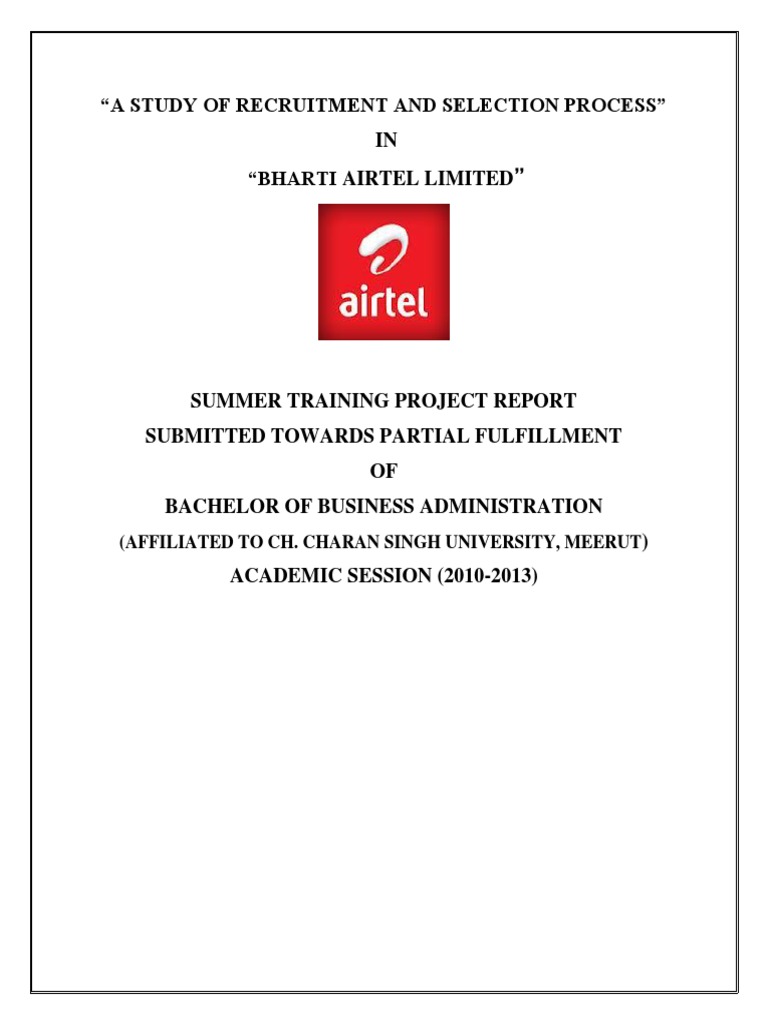 A Study of Recruitment and Selection Process | PDF | Recruitment ...