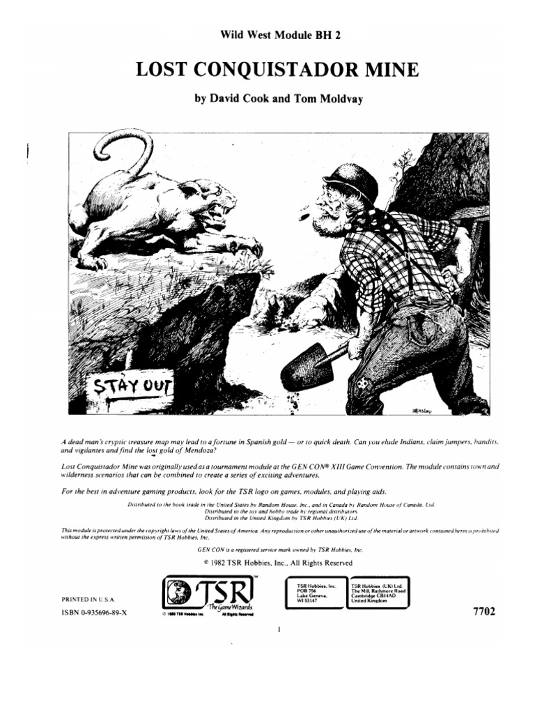 Boot Hill - Lost Conquistador Mine | PDF