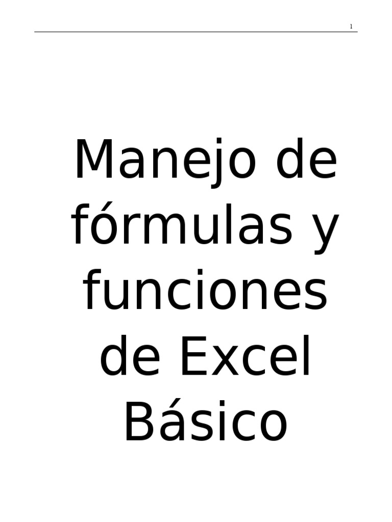 Apunte y Ejercicios ExcelL Basico | PDF | Microsoft Excel | Point and Click