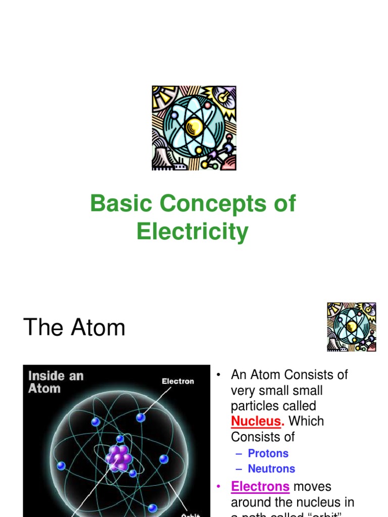 Basic Concepts of Electricity Explained | PDF | Electric Current ...