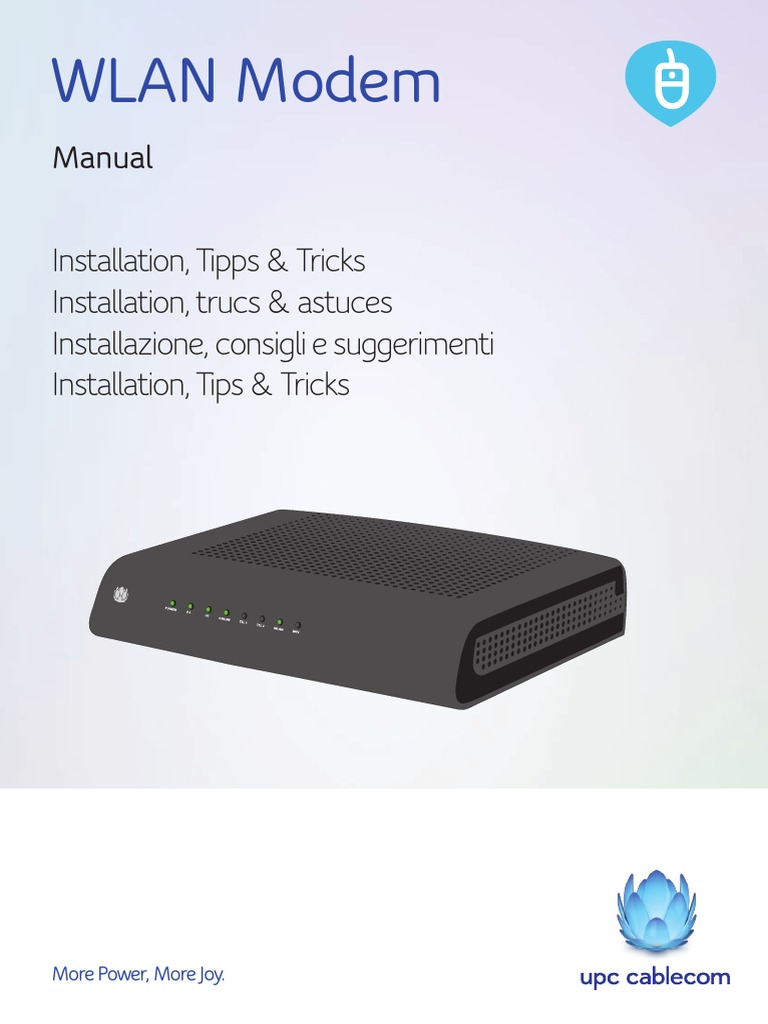 Upc Manual Wlan Ubee | PDF