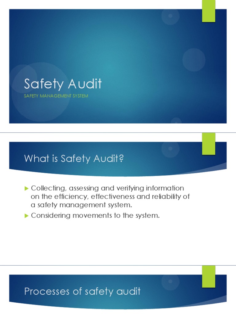 Safety Audit | PDF | Safety | Audit