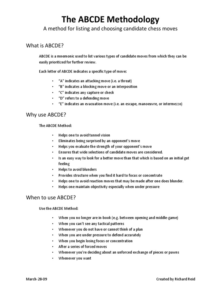 ABCDE Method | PDF | Board Games | Traditional Board Games