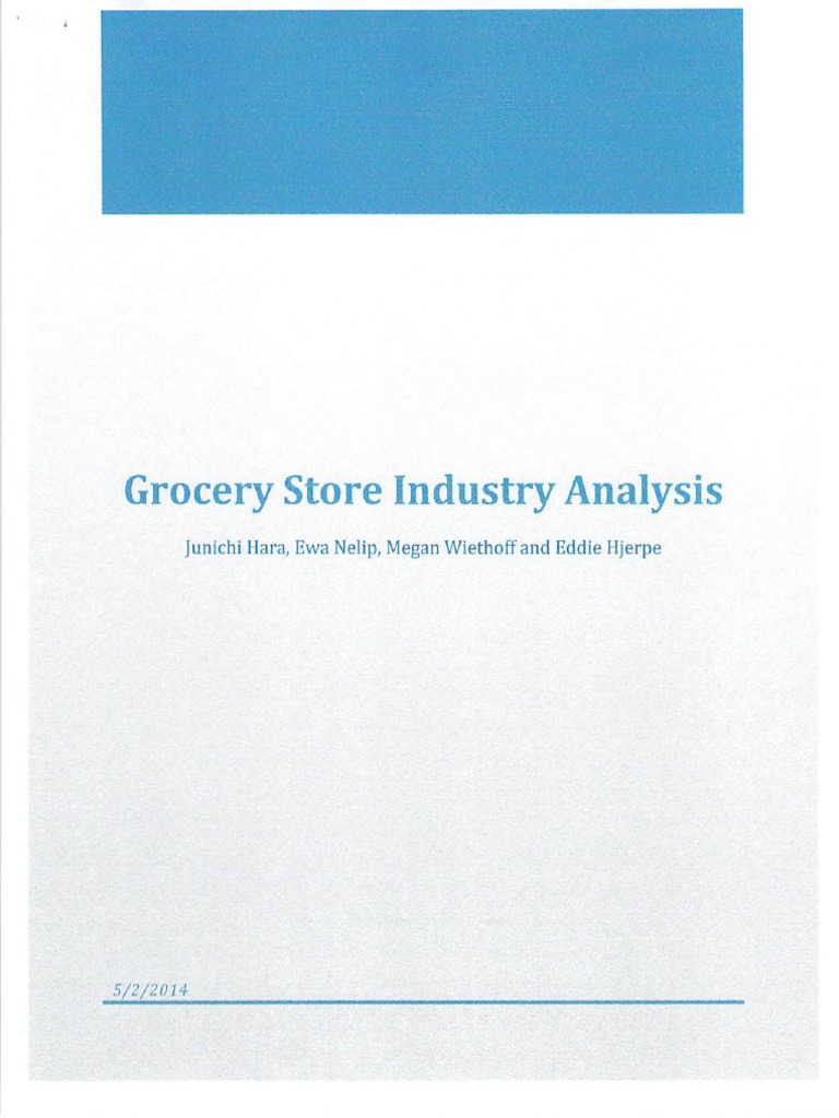 Grocery Store Industry Analysis | PDF