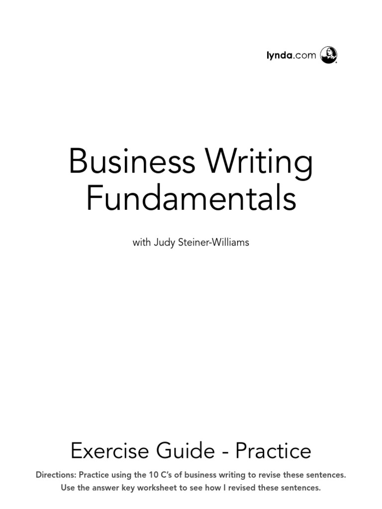 Mastering Business Writing Fundamentals | PDF | Employment | Sales