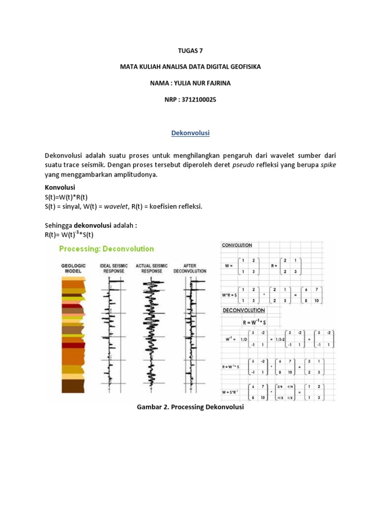 Dekonvolusi Dan Wavelet | PDF | Sains & Matematika