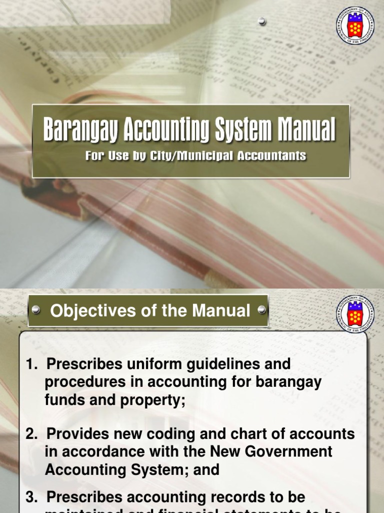 Barangay - Acctg. System - Edited.emr | PDF | Book Value | Depreciation