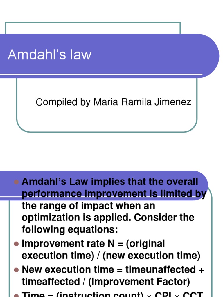 Amdahls Law | PDF
