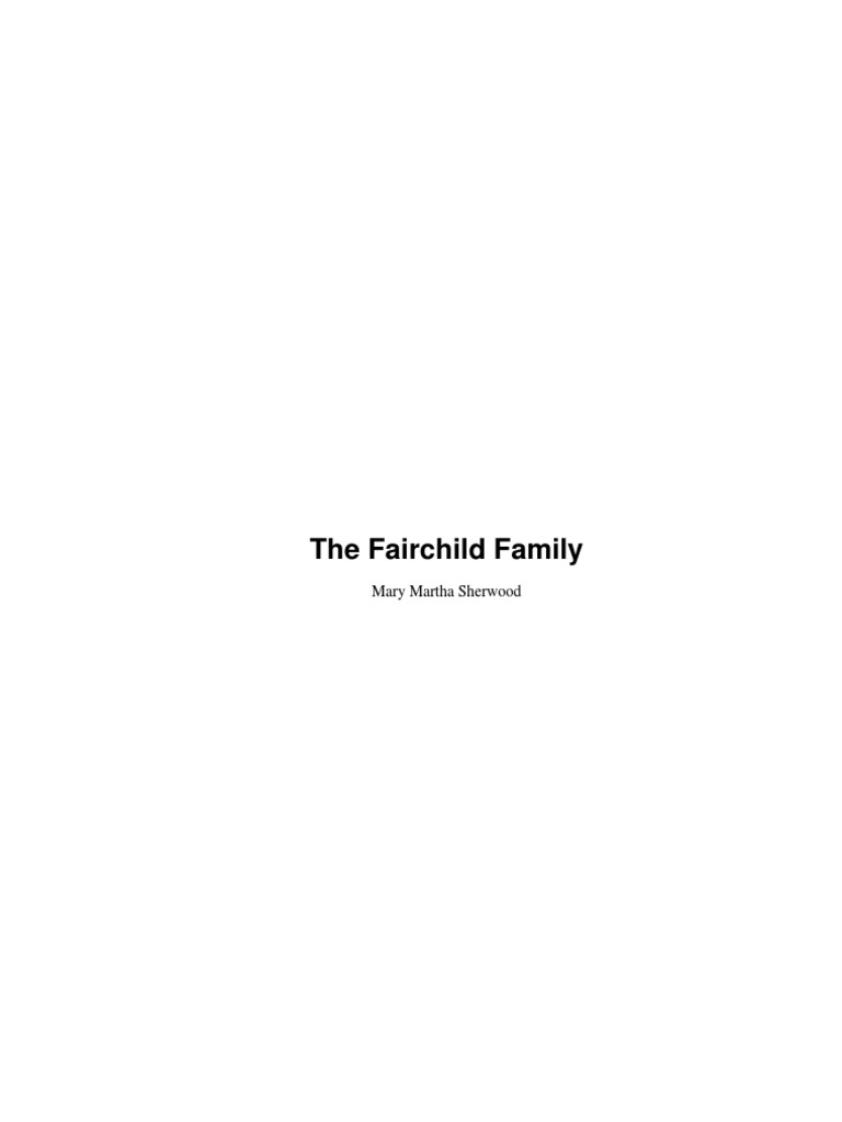 The Fairchild Family | PDF