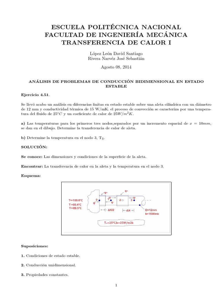 Ejercicios Transferencia de Calor | PDF | Calor | Transferencia de calor