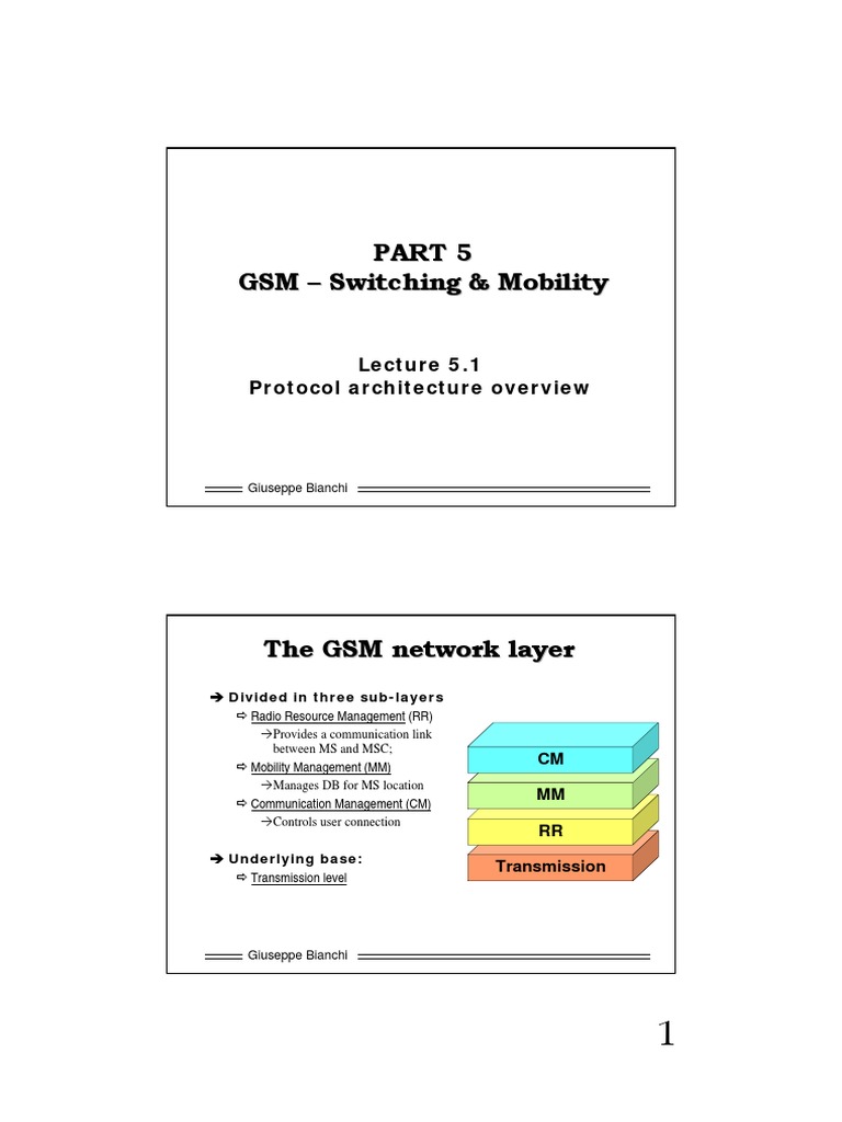 GSM - Switching & Mobility | PDF | Mobile Telecommunications | Data ...
