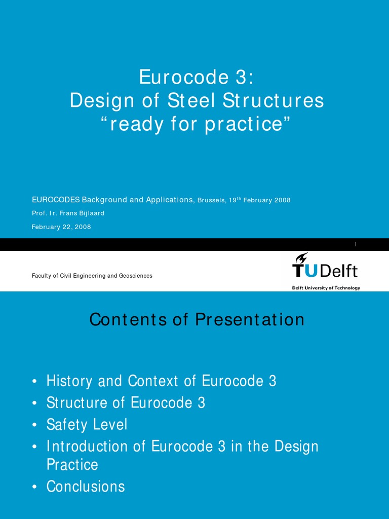 Eurocode 3: Steel Structures Overview | PDF | Civil Engineering | Metals